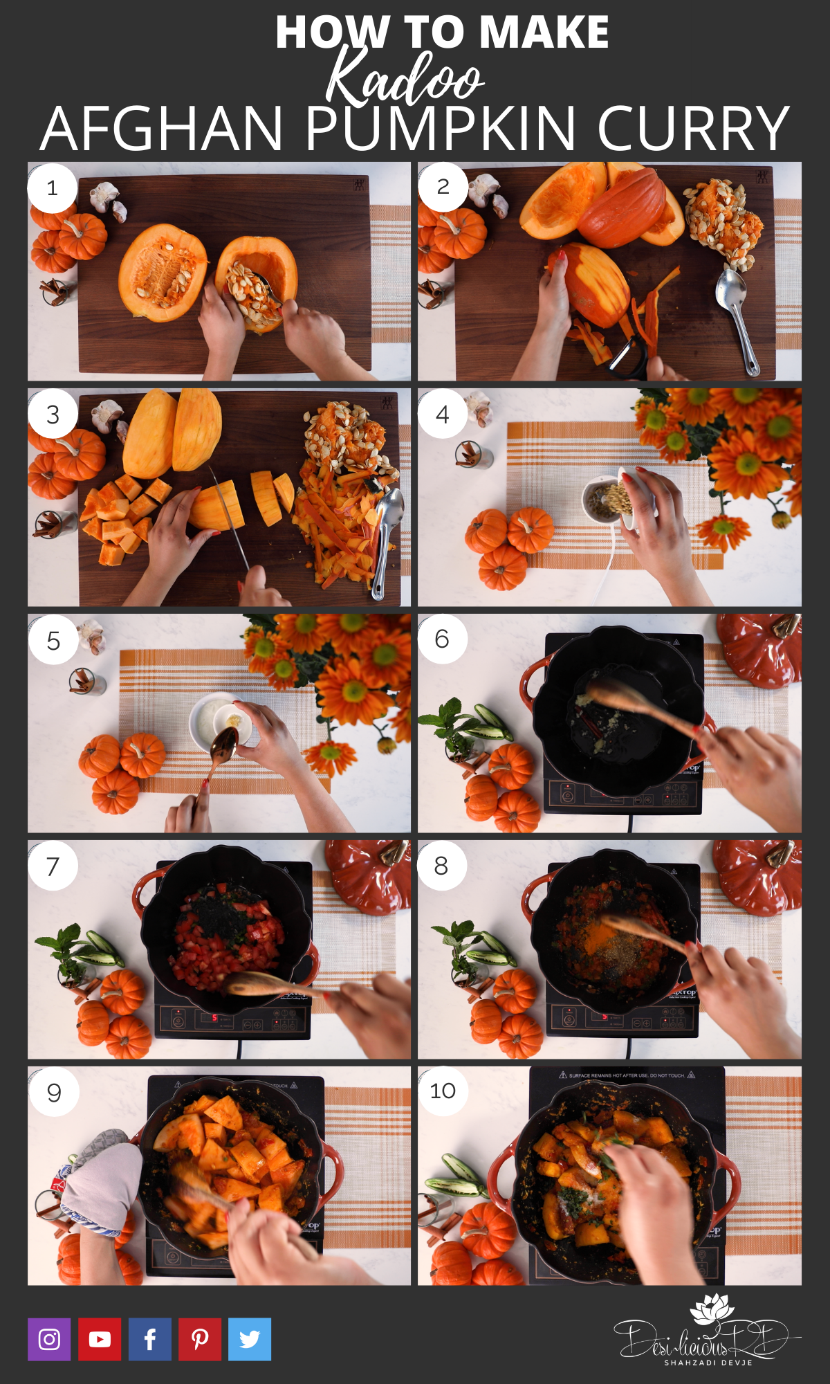 Afghan Pumpkin Curry (Kadoo) | Desi~licious RD